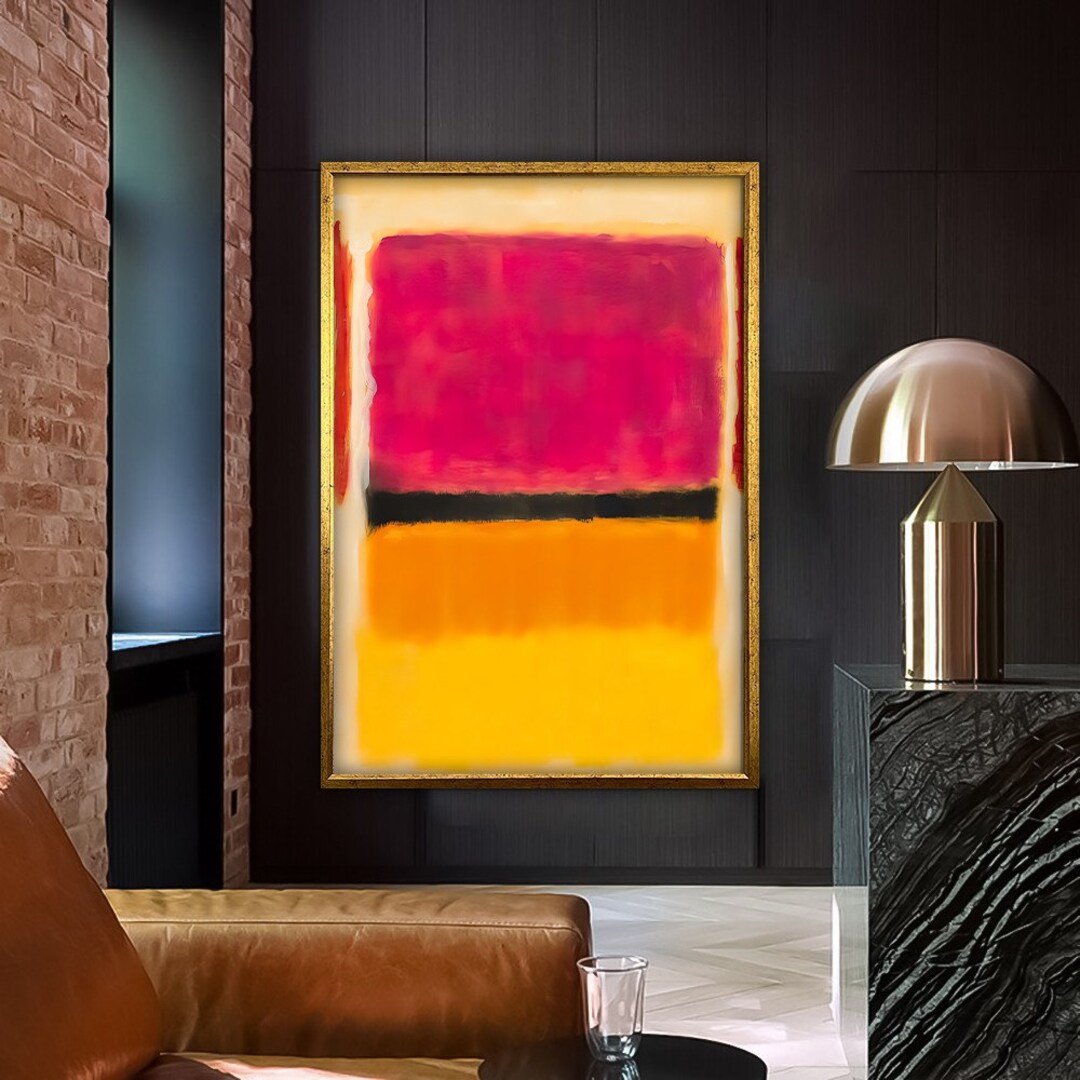 Mark Rothko Frame Canvas/poster Art Reproduction, Abstract Canvas Wall ...