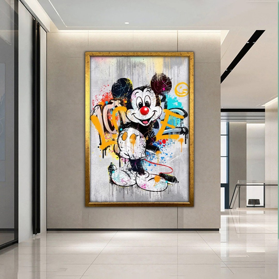 Mouse Graffiti Art, Street Canvas Painting, Graffiti Wall Decor,banksy ...