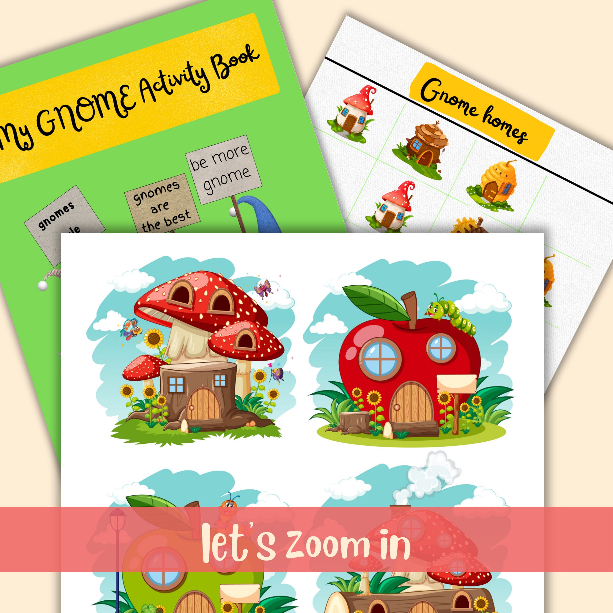 My Gnome Activity Pack - Etsy