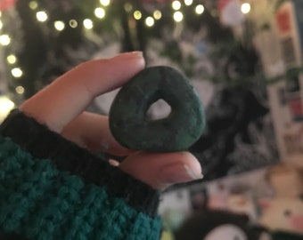 Handmade Polymer Clay Malachite Coraline Seeing Looking Stone Pendant ...