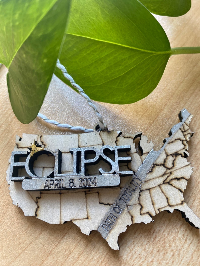 Keepsake Solar Eclipse Ornament/ Magnet, Path to Totality - Etsy