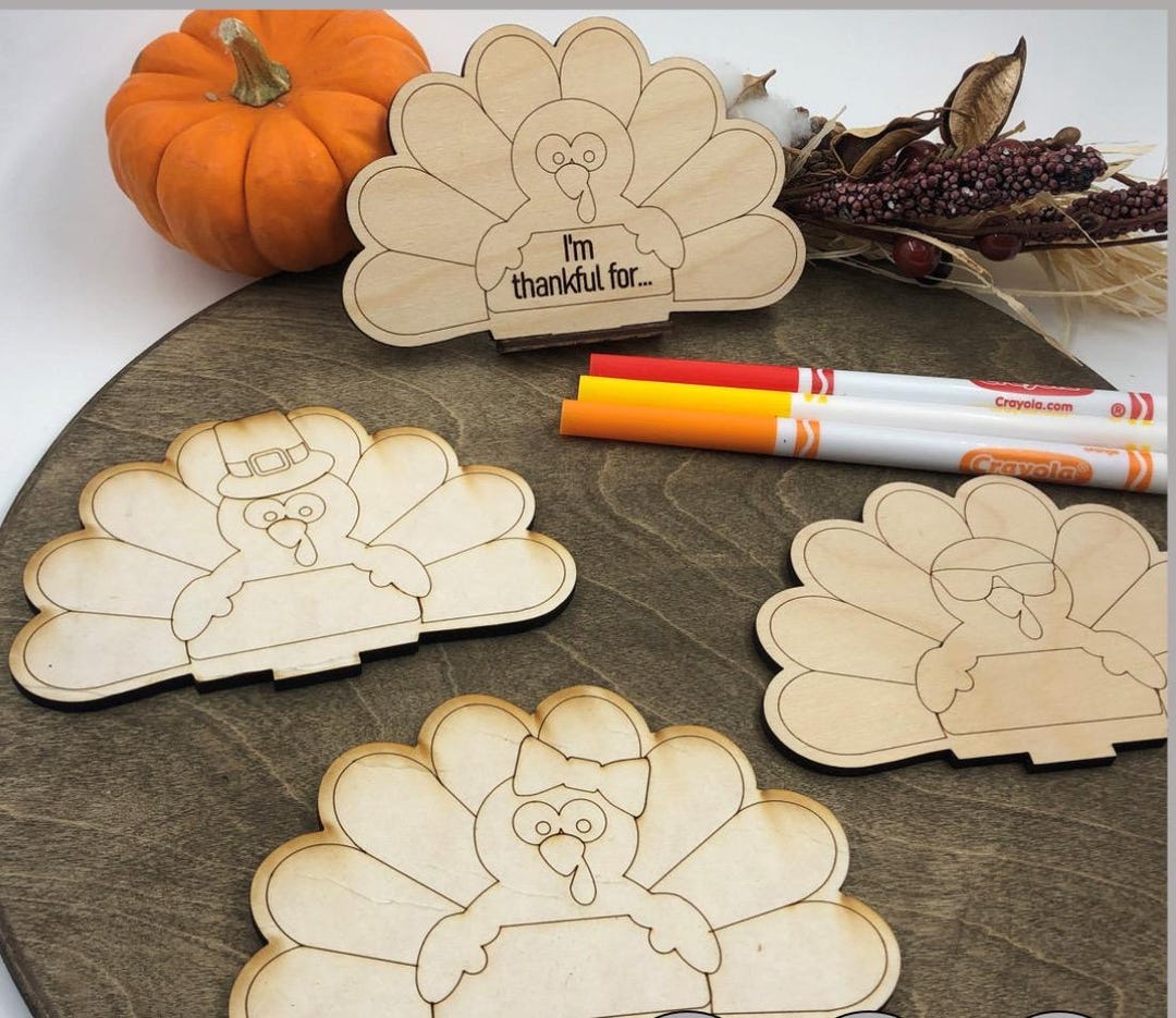 Kids Crafts DIY Thanksgiving Turkey Art Project for Children - Etsy