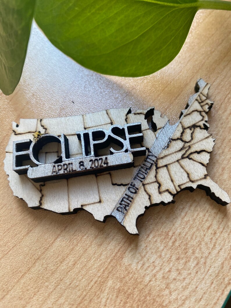 Keepsake Solar Eclipse Ornament/ Magnet, Path to Totality - Etsy