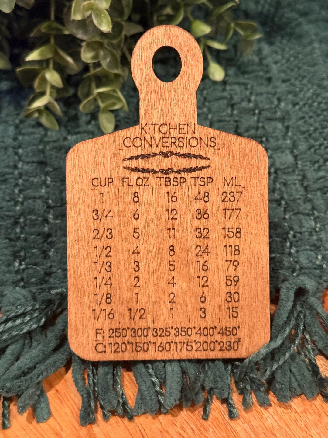 Kitchen Measurement Conversion Magnet, Refrigerator Magnet - Etsy