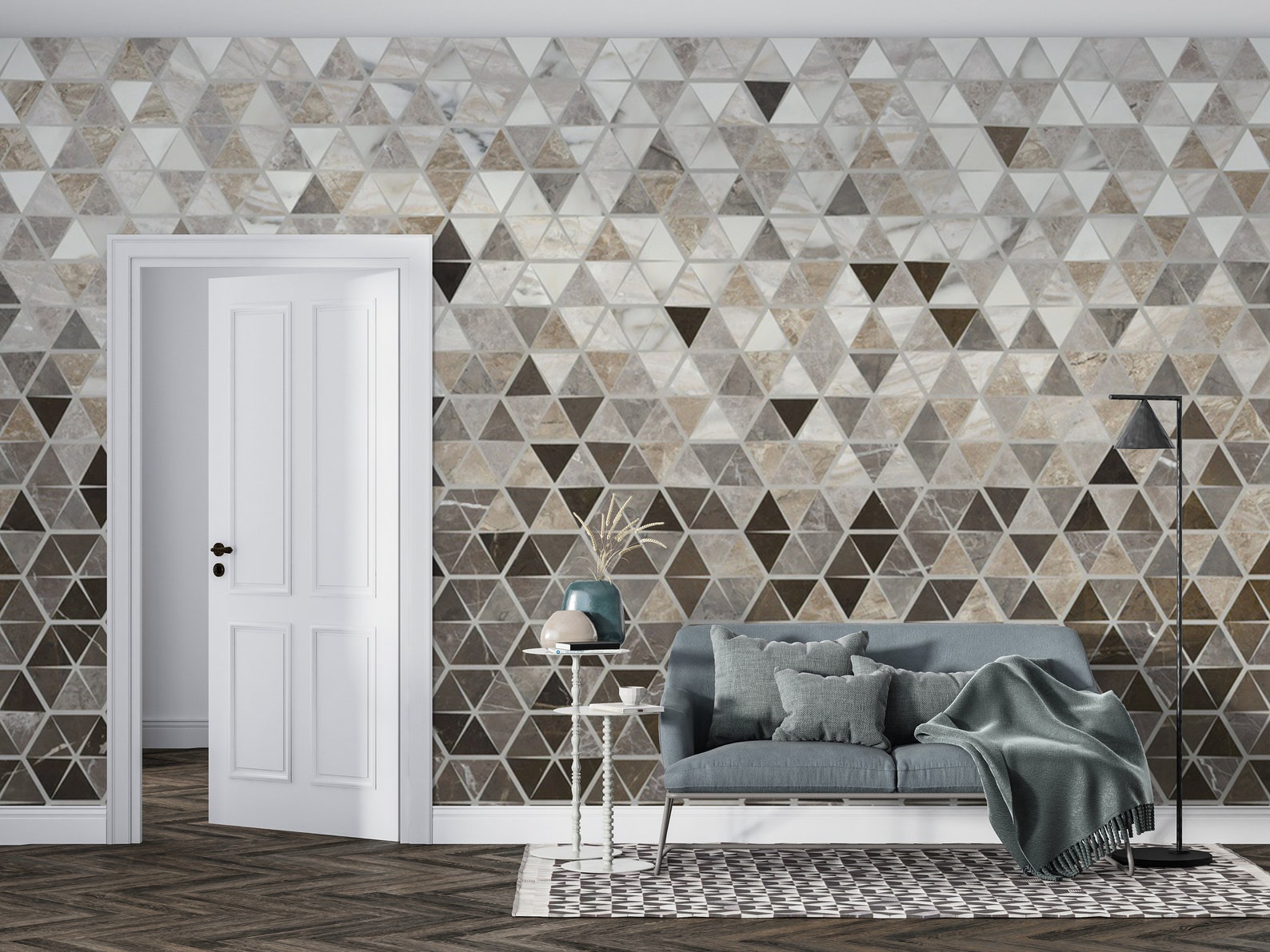 Marble Pattern Wallpaper Living Room Wall Mural Peel and - Etsy