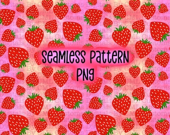 Strawberry Seamless Pattern, Retro Strawberry Seamless File, Retro ...