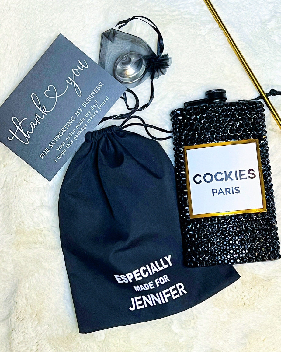 MARYSOLS Cockies Flask With Straw 12 Oz - Etsy Singapore