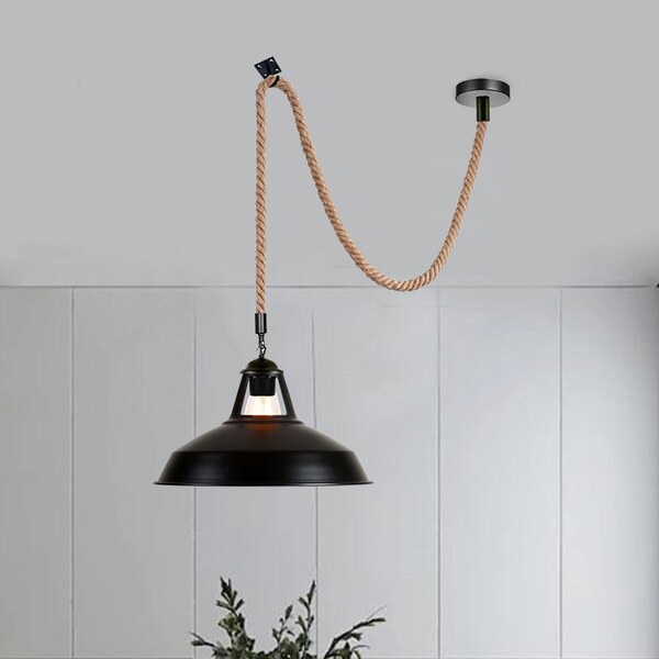 Rope Pendant Light - Etsy