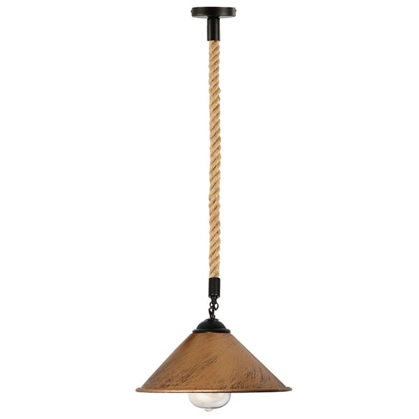 Rope Pendant Light - Etsy