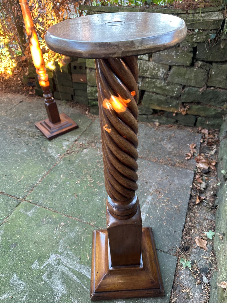 Victorian Mahogany Torchiere Jardinere Stand - Etsy