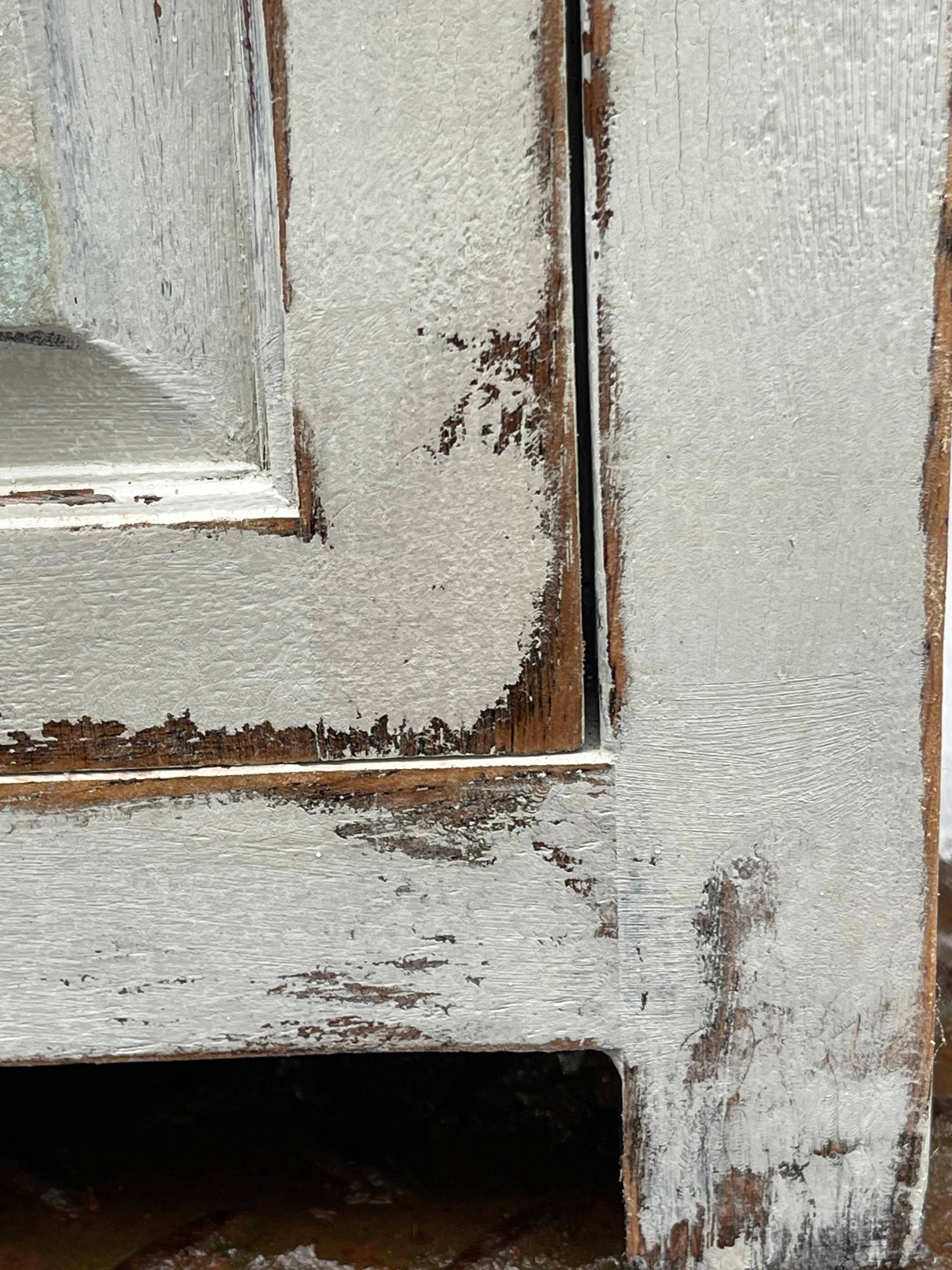 Vintage Solid Oak Hand Painted Nightstand. - Etsy
