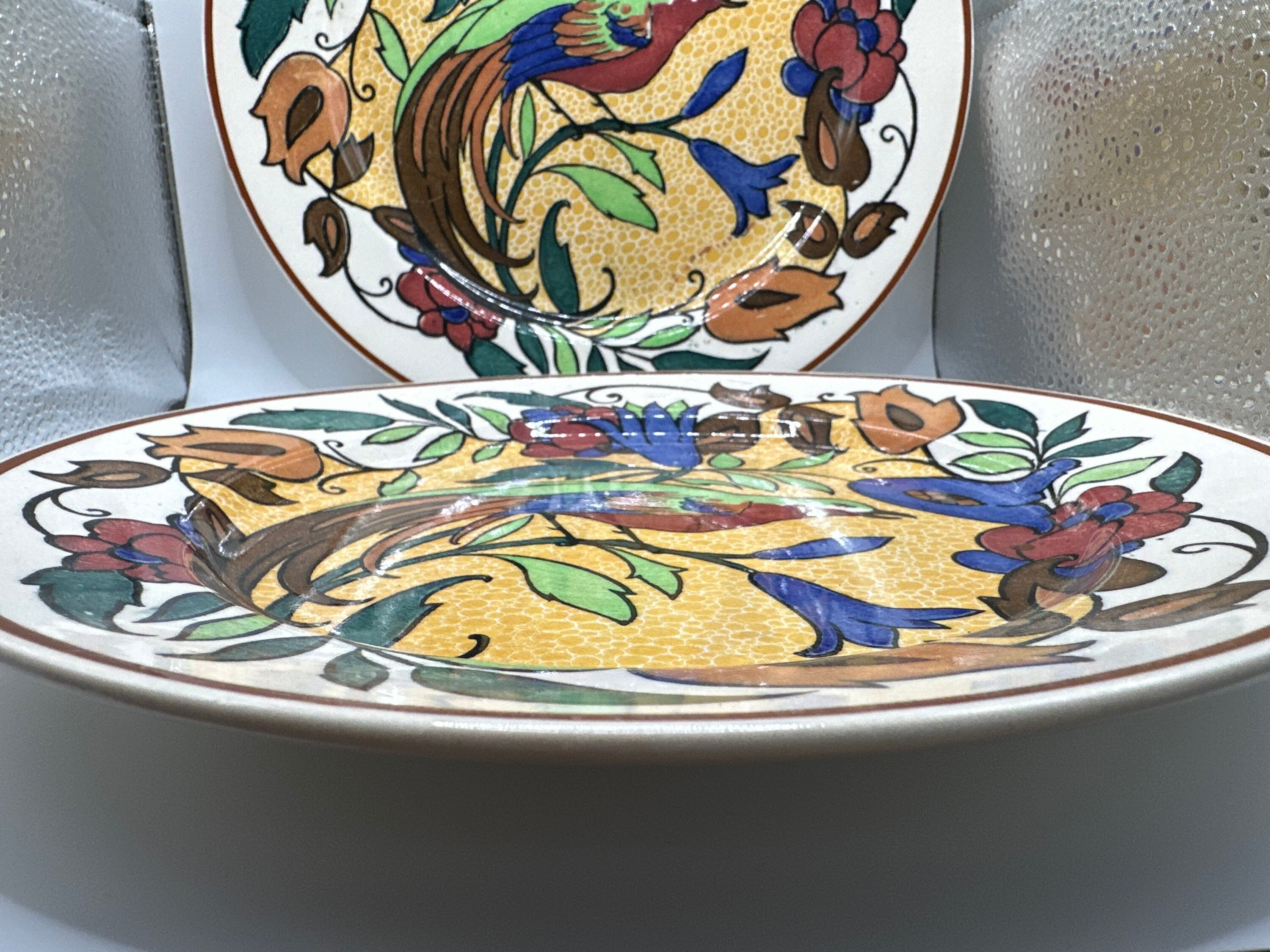 Pair of Royal Doulton Art Deco Exotic Bird Plates D1602 - Etsy