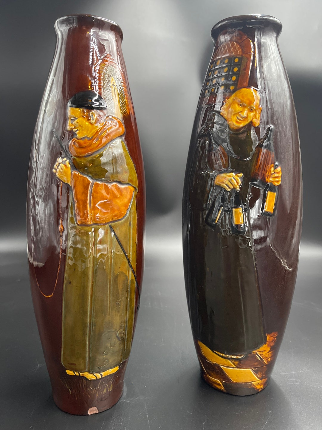 Pair of Art Deco Vases - Etsy