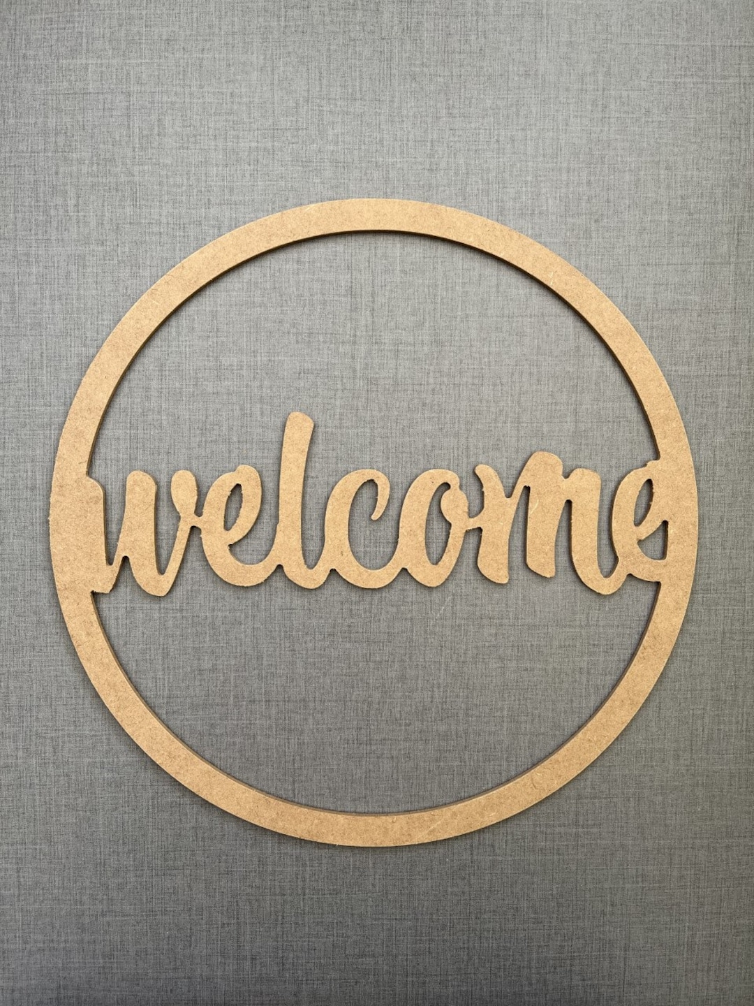 MDF Personalised Round Sign Small 30cm to Xlarge 90cm - Etsy