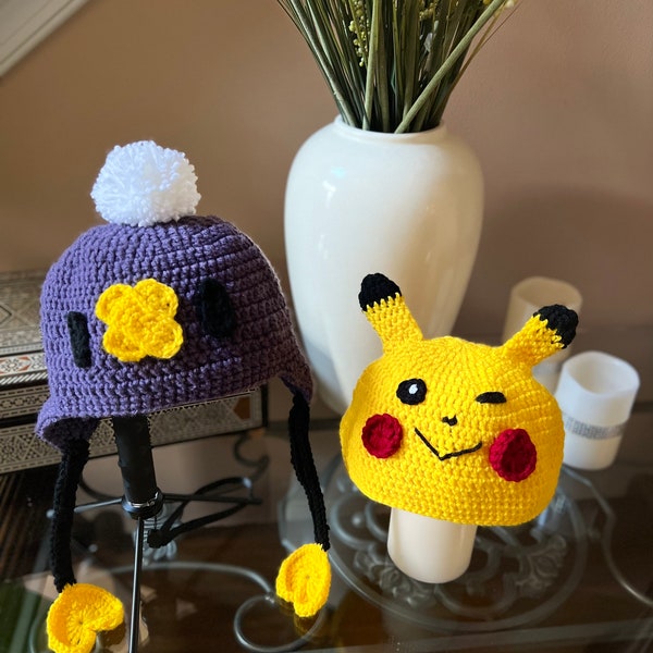 Pikachu Crochet Hat Pattern - Etsy