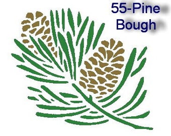Pine Bough Stencils - Etsy