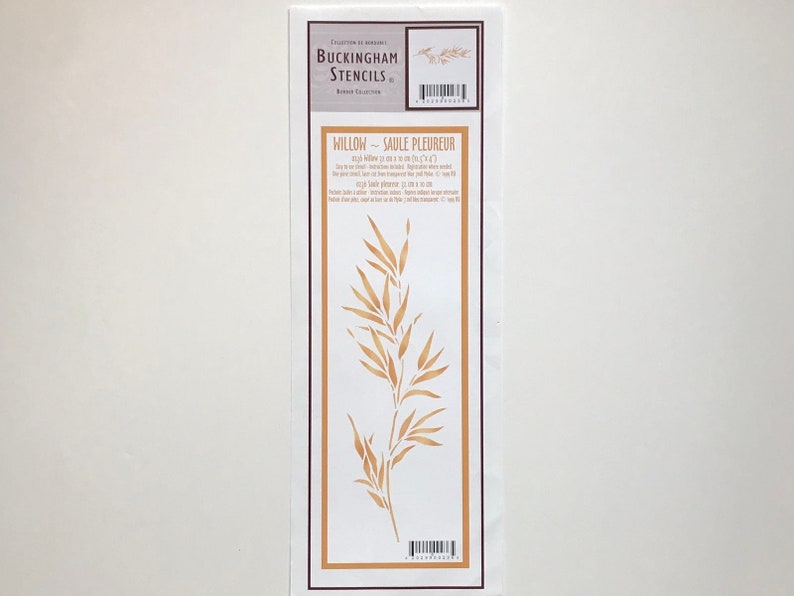 Willow Border Stencil - Etsy