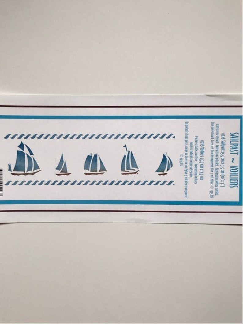 Sail Past Sailboat Stencil - Etsy