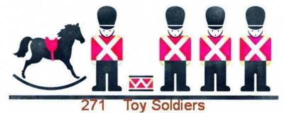 Toy Soldiers Stencil - Etsy