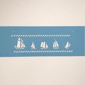 Sail Past Sailboat Stencil - Etsy