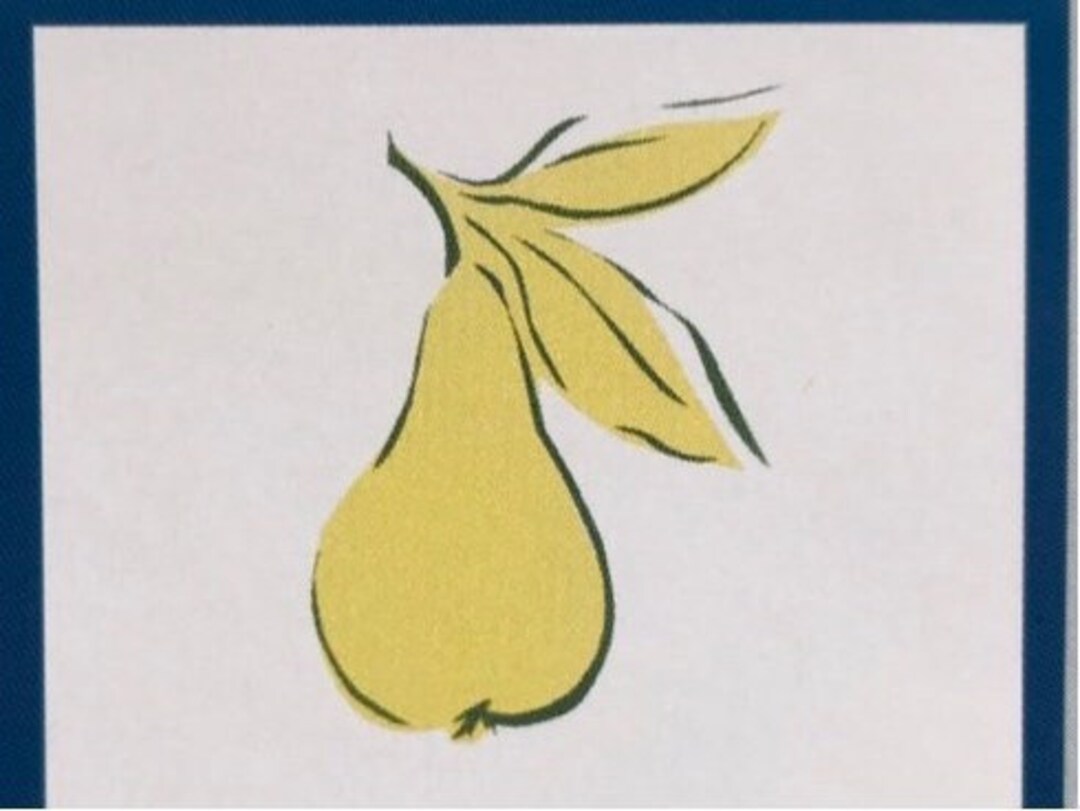 Artistic Pear Stencil - Etsy