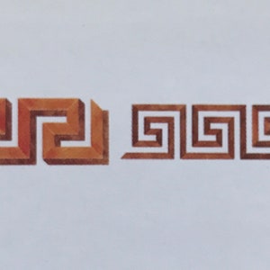 Greek Key Border Stencil - Etsy