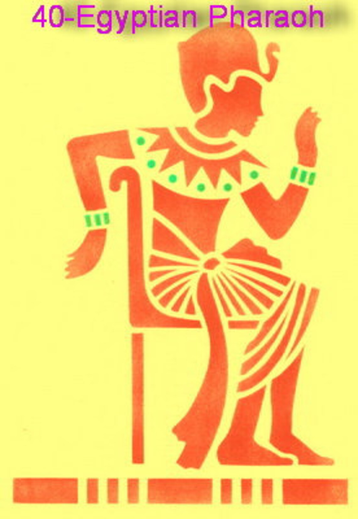 Egyptian Pharaoh Stencil - Etsy