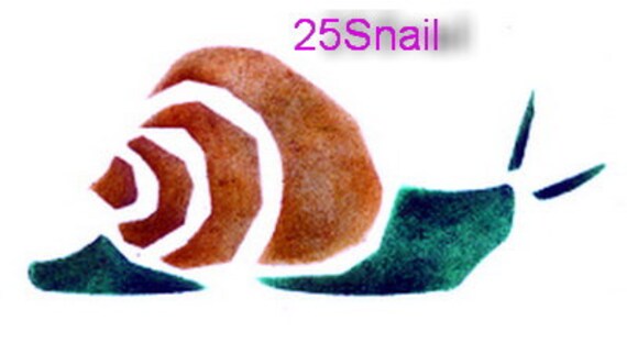 Snail Stencil - Etsy