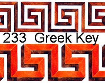 Greek Key Border Stencil - Etsy