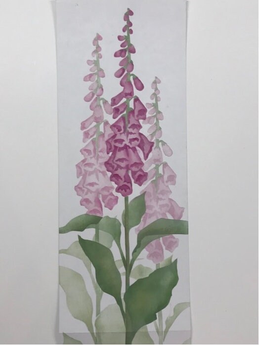 Foxglove Stencil - Etsy