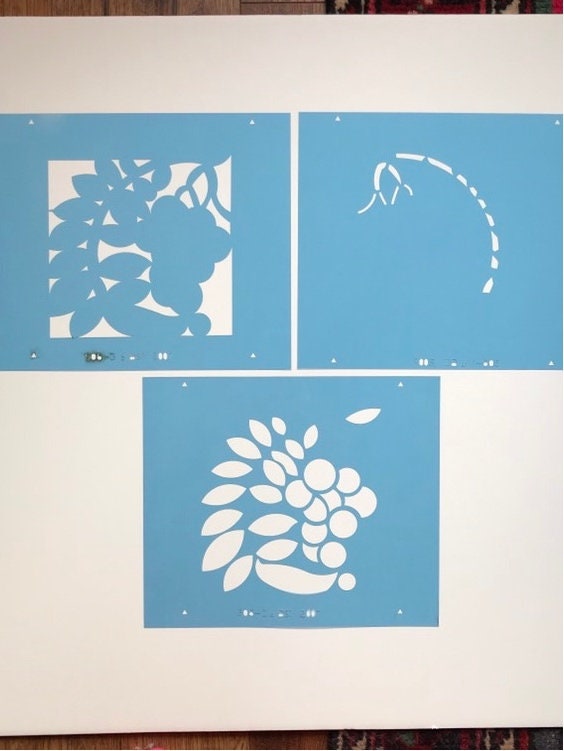 Berry Square Stencil - Etsy