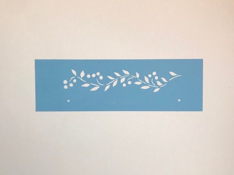 Berry Border Stencil - Etsy