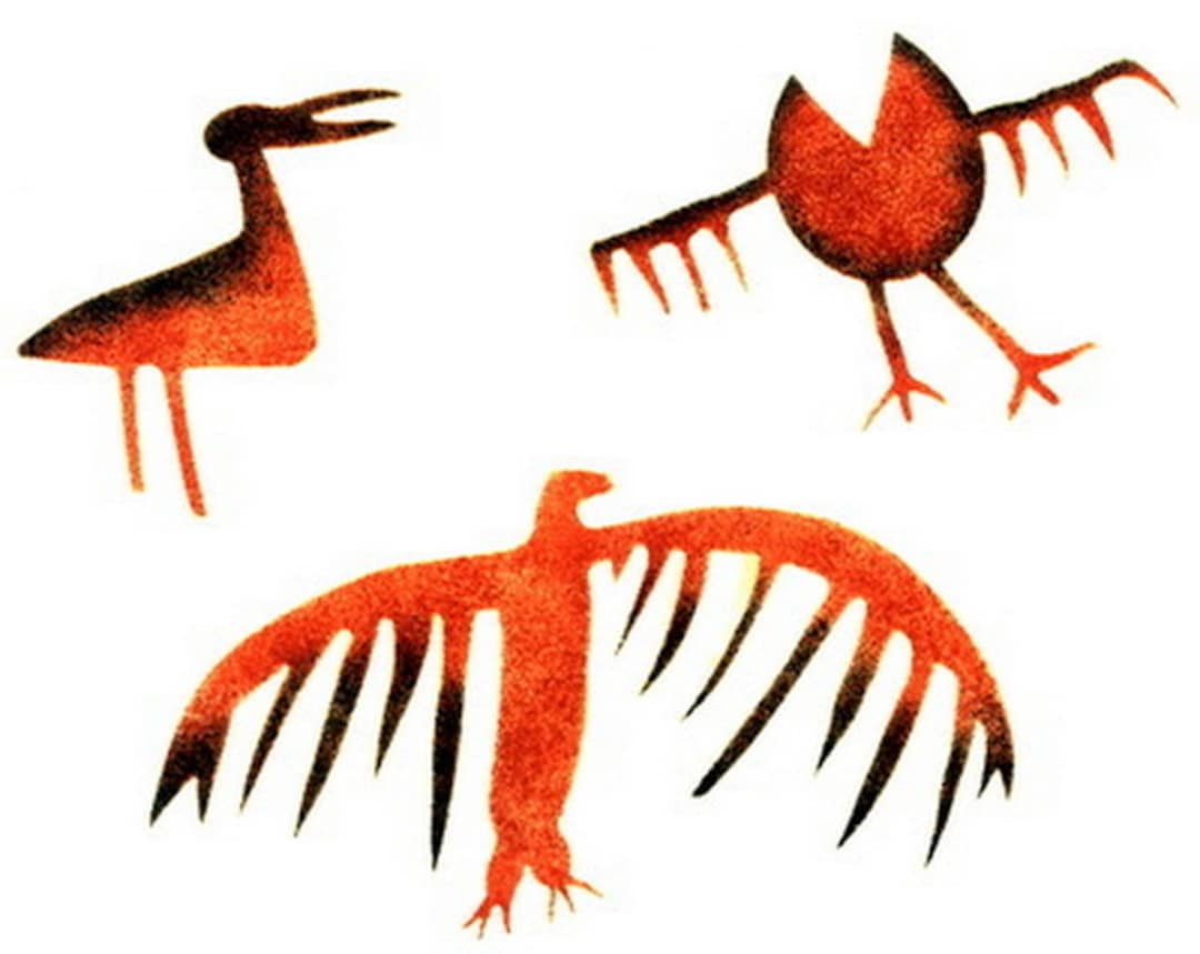 Cave Art Birds - Etsy Canada