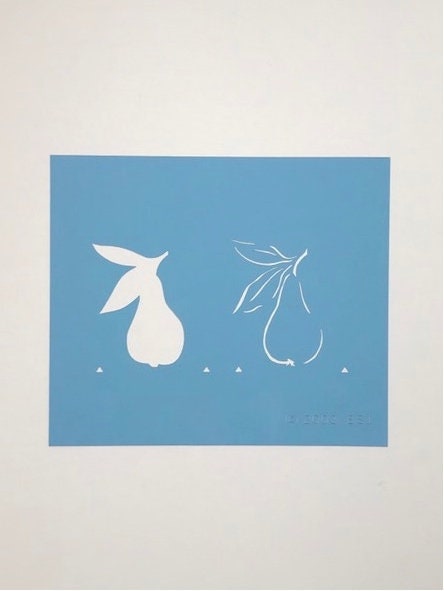 Artistic Pear Stencil - Etsy