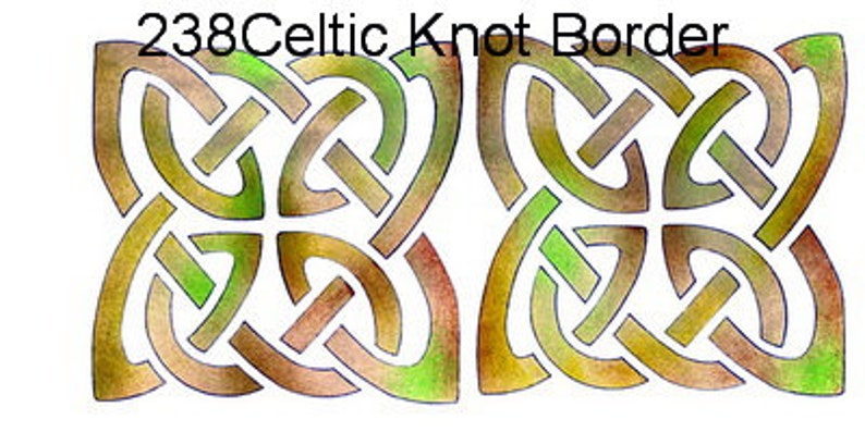 Celtic Knot Border Stencil - Etsy