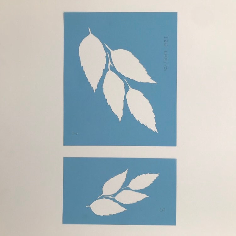 Leaf Cluster Stencil - Etsy