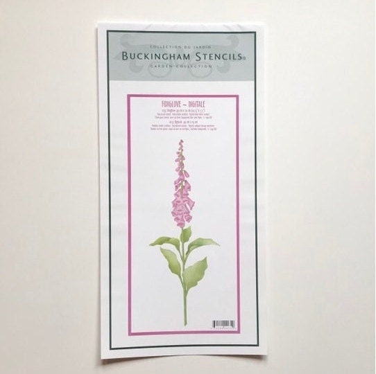 Foxglove Stencil - Etsy
