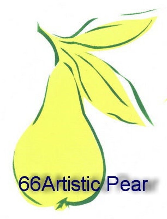 Artistic Pear Stencil - Etsy
