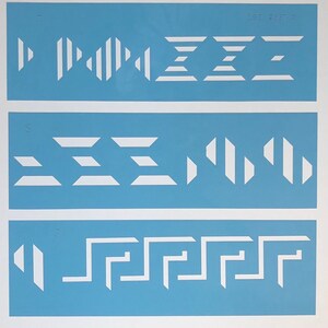 Greek Key Border Stencil - Etsy