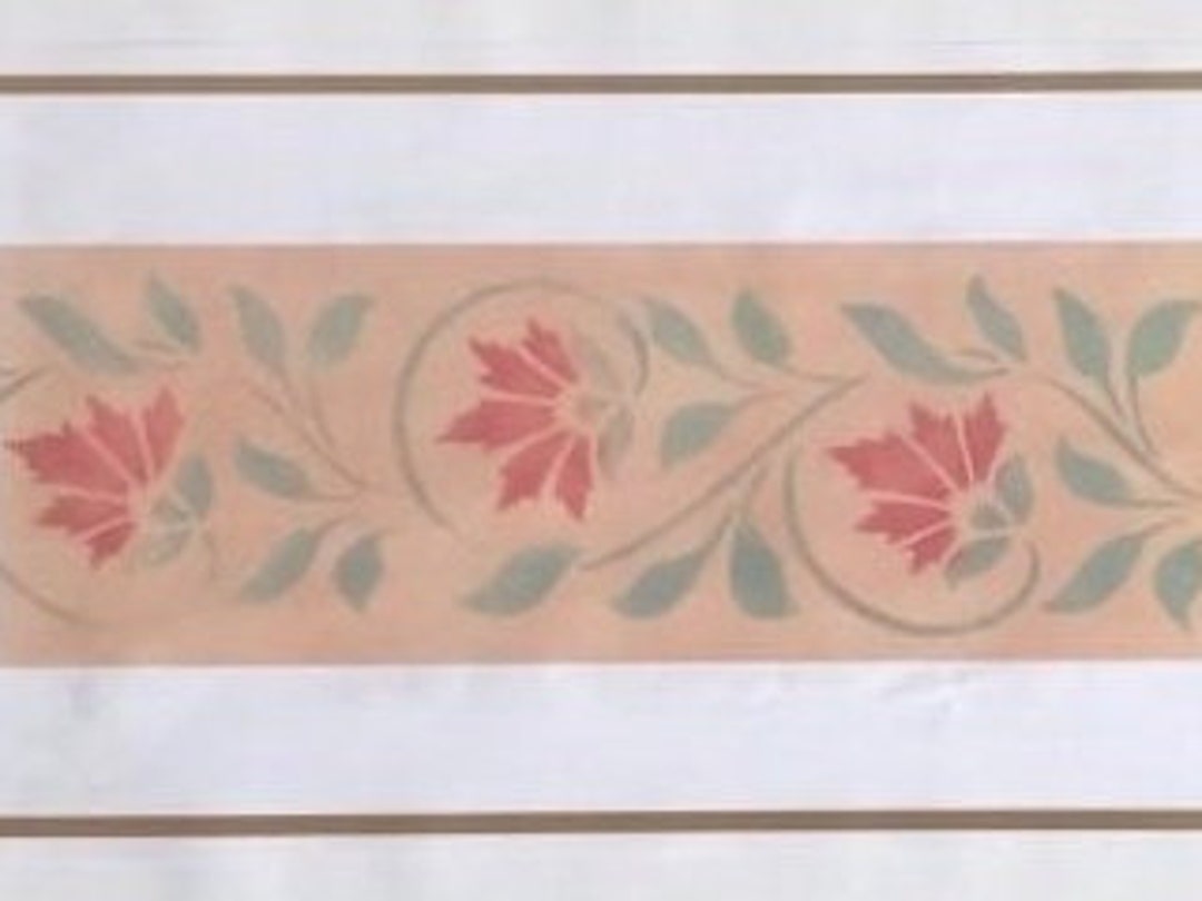 Flower Border - Stencil - Etsy