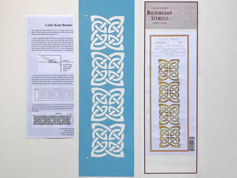 Celtic Knot Border Stencil - Etsy
