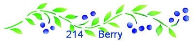 Berry Border Stencil - Etsy