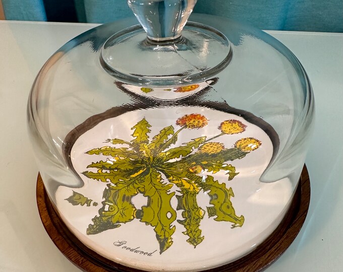1970s Goodwood Dandelion Cheese Tray Dome Charcuterie Cheese Board ...