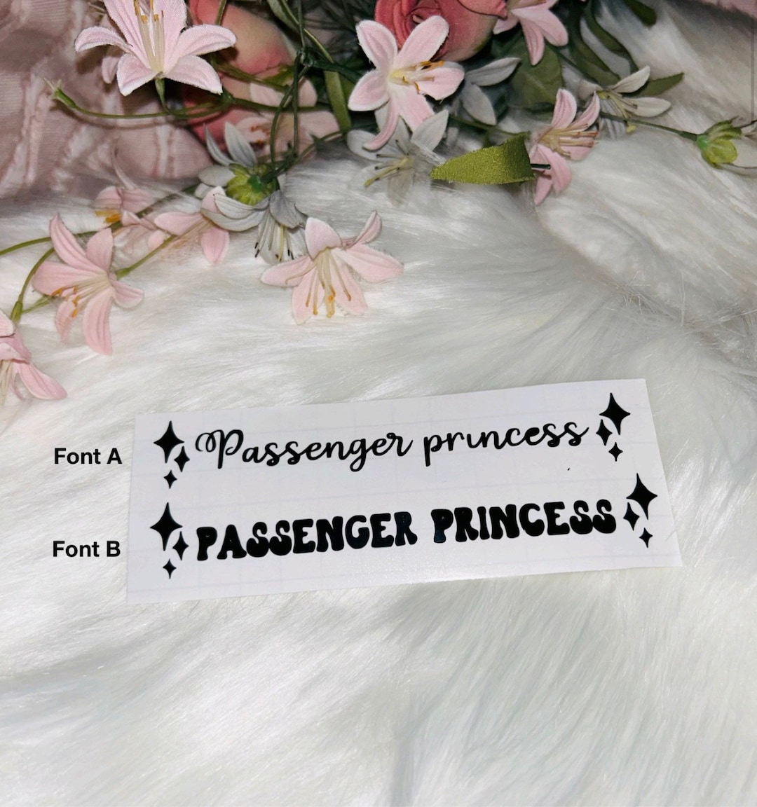 Passenger Princess Decal, Car Decal, Passenger Princess, Holographic ...