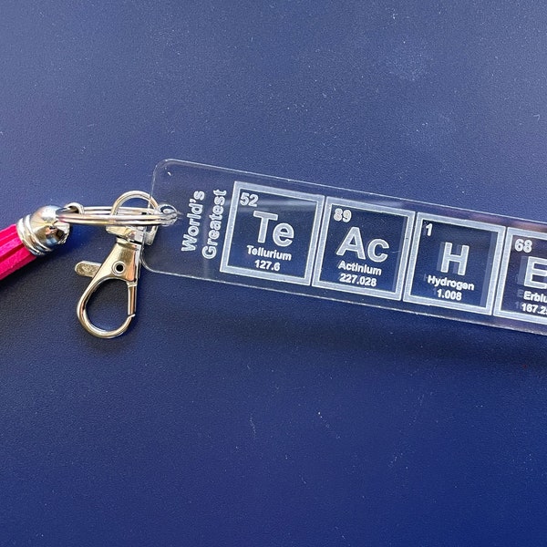 Periodic Table Keychain - Etsy