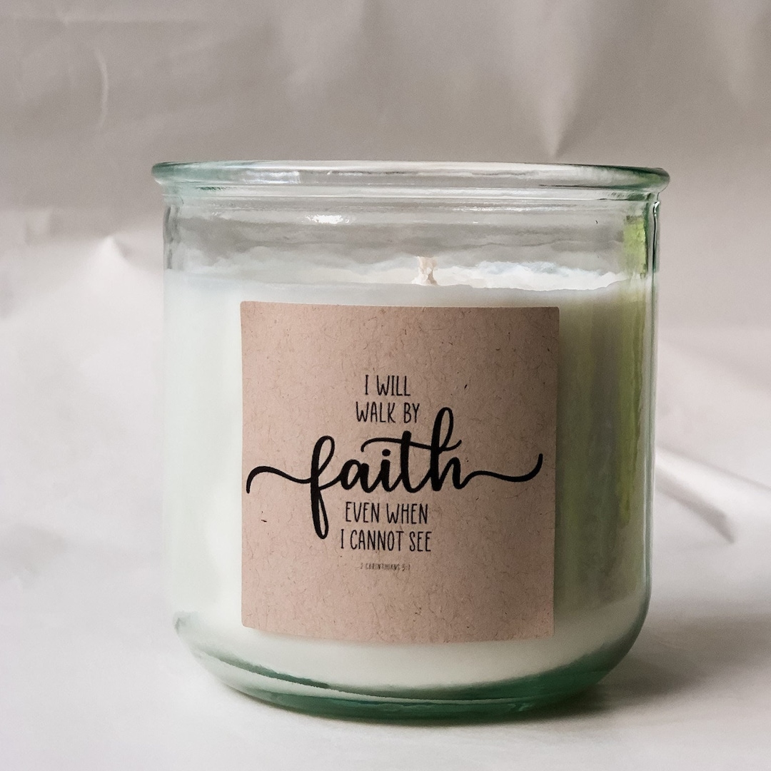 Bible Verse Candle / Scripture Candle / Soy Wax Candle / Religious ...