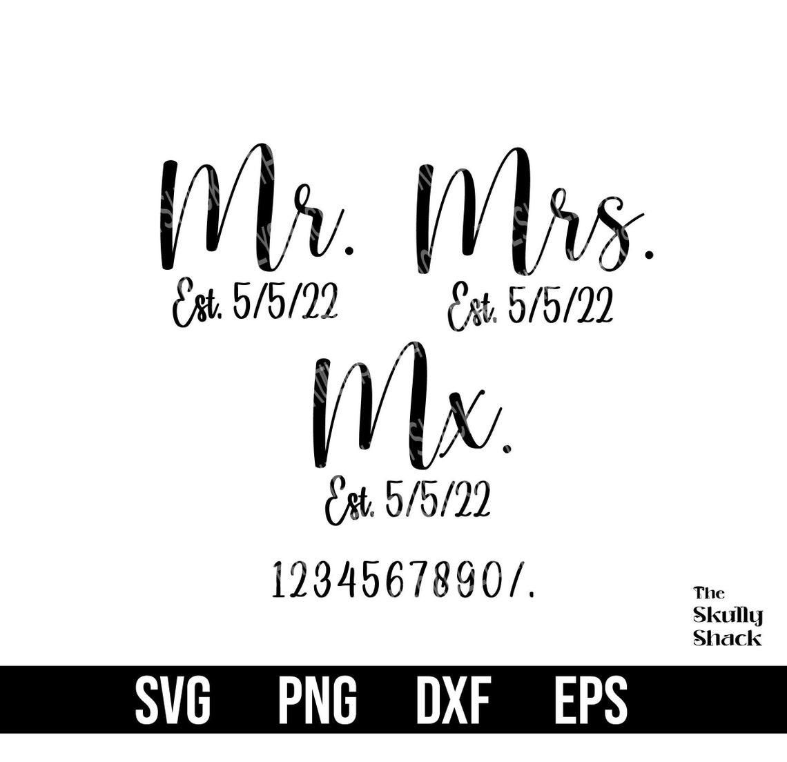Mr. Mrs. Mx. Est Svg, Newlyweds Svg, Honeymoon Shirt Svg, Bride Groom ...