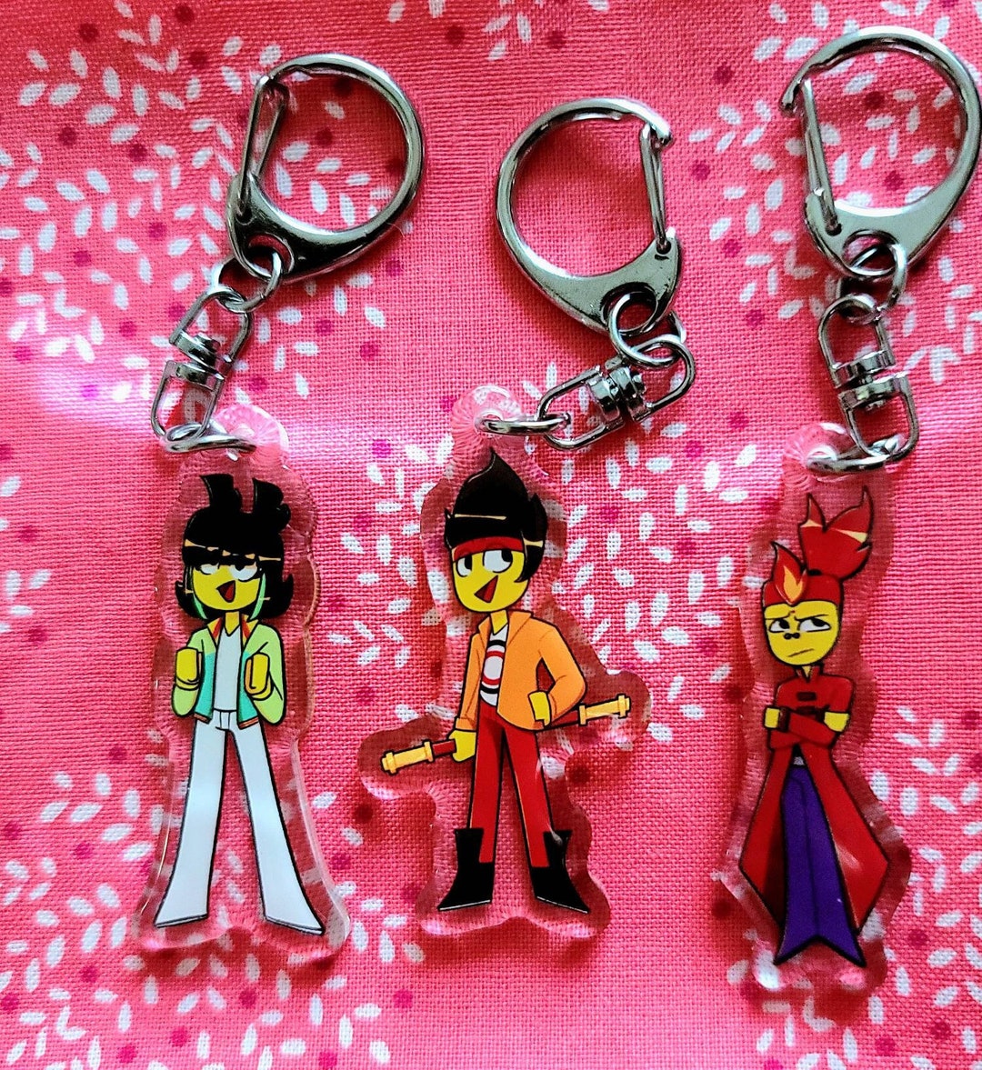 Monkie Kid Small Acrylic Charm: MK, Mei, and Red Son - Etsy