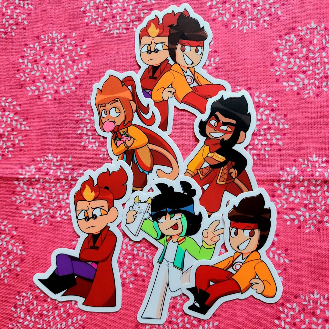Monkie Kid: Mk, Red Son, Mei, Macaque, and Wukong Sticker - Etsy