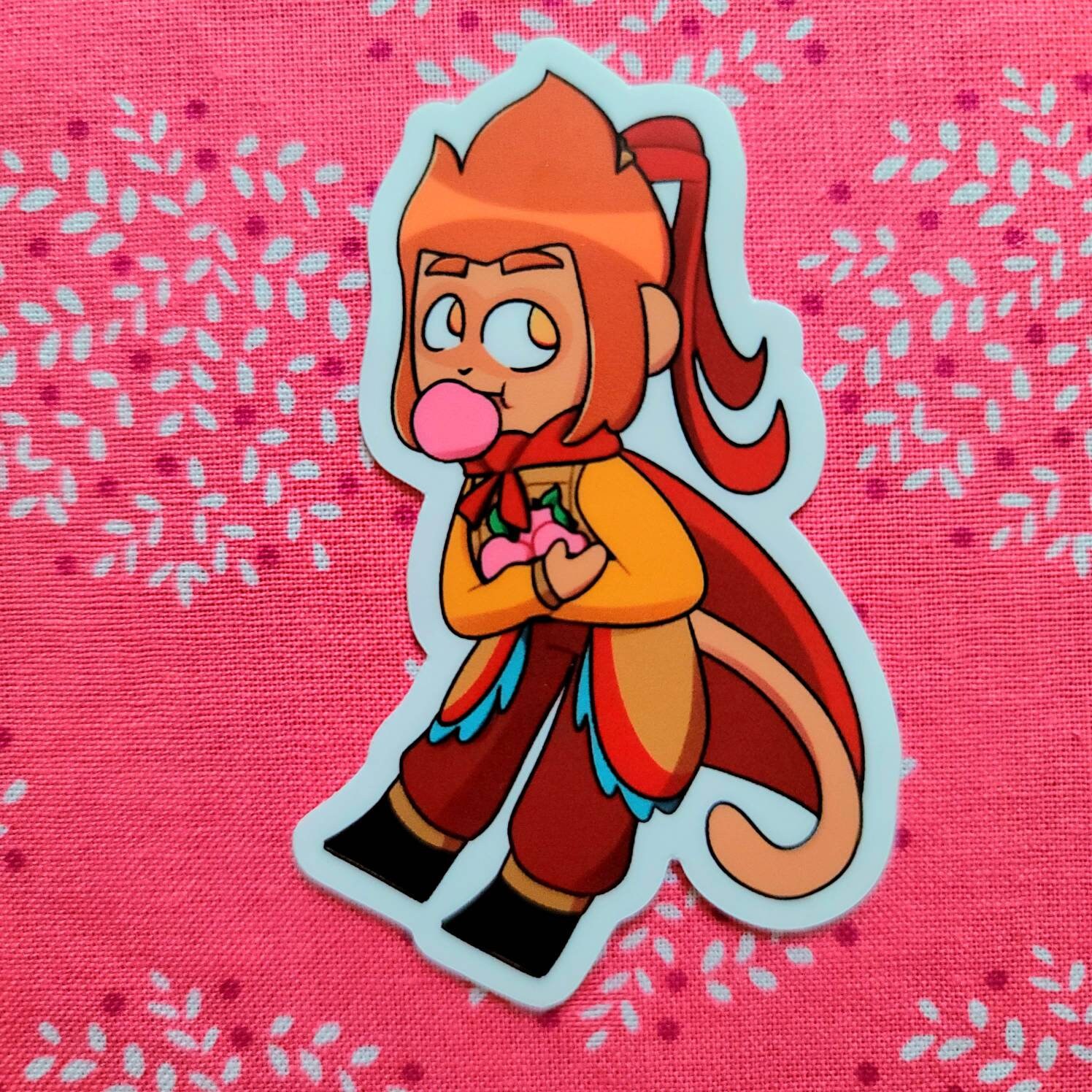 Monkie Kid: Mk Red Son Mei Macaque and Wukong Sticker - Etsy
